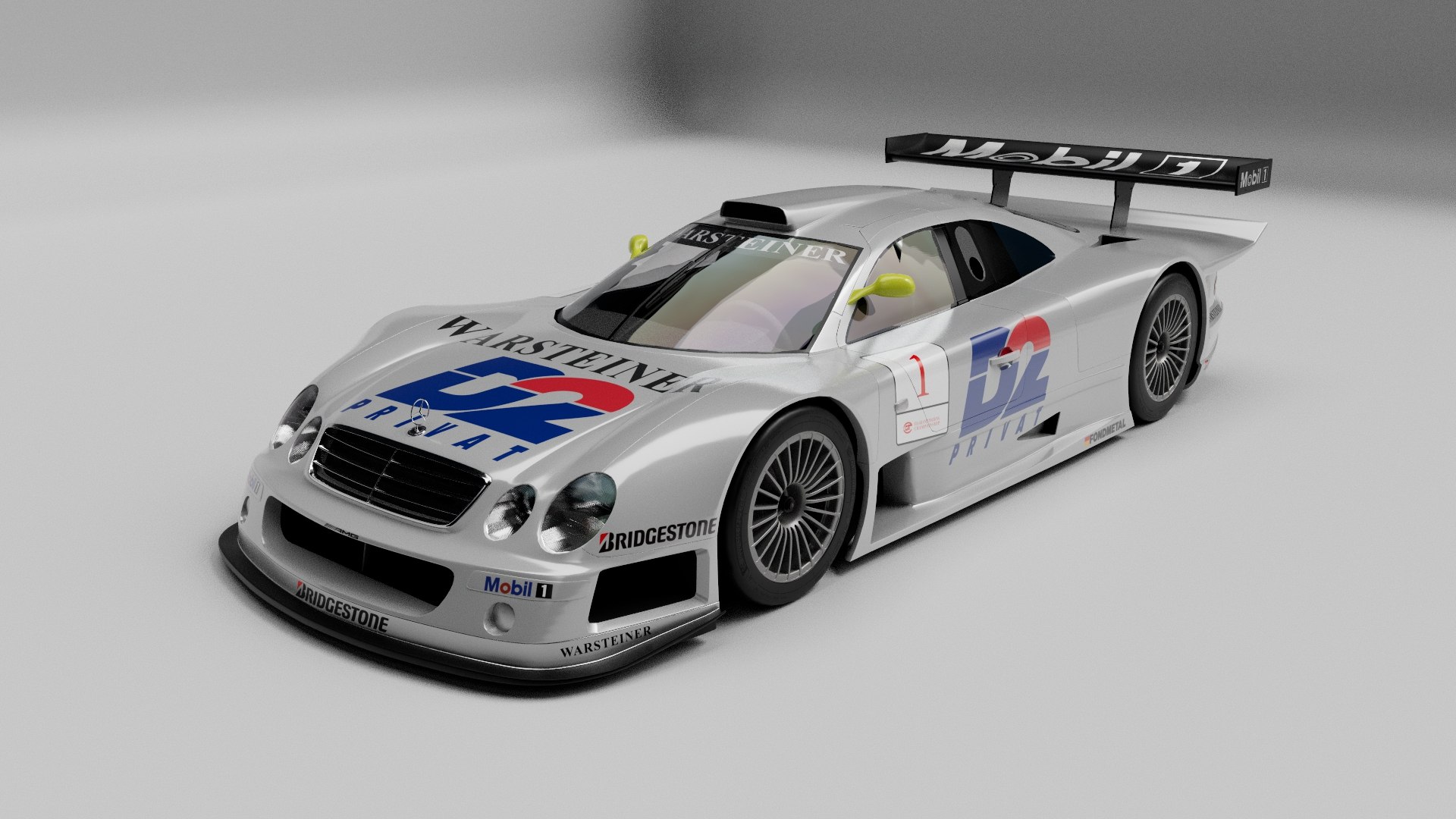 Mercedes-Benz CLK GTR 3D Model - TurboSquid 2396334