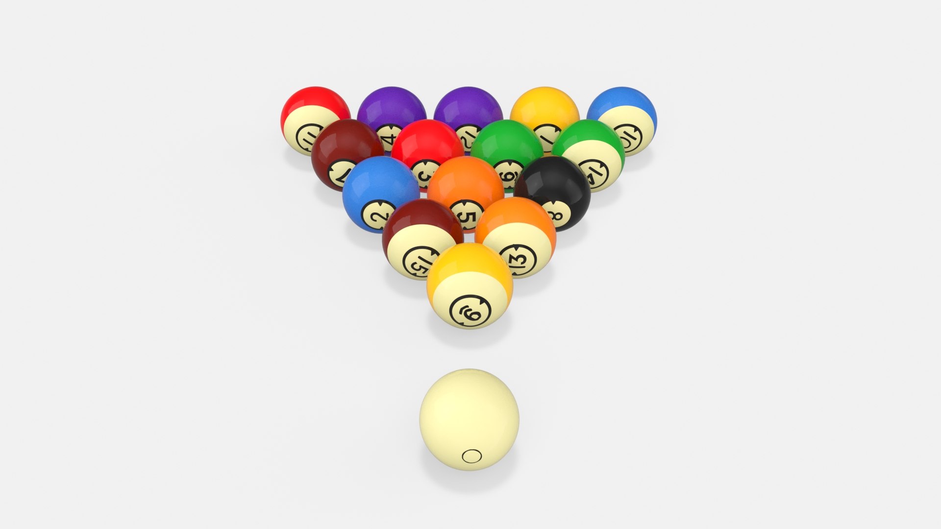 Vintage Billiard Ball Set 3D Model - TurboSquid 2219521
