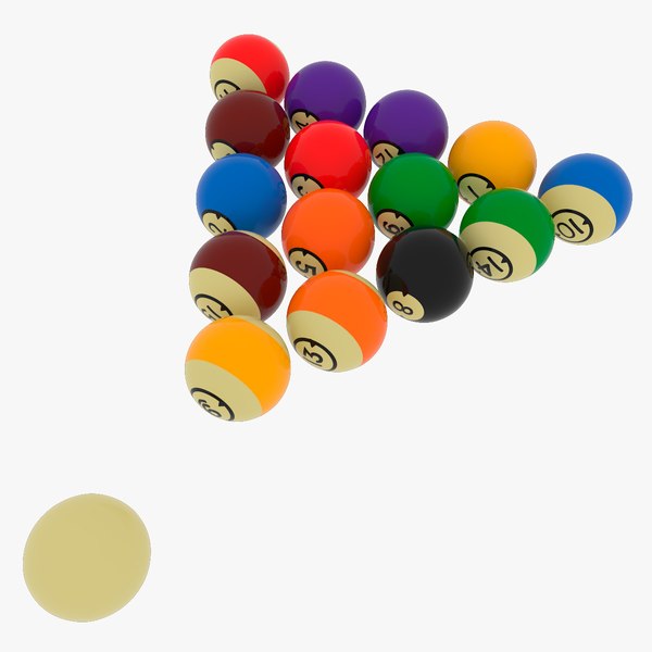 modelo 3d Juego de bolas de billar vintage - TurboSquid 2219521