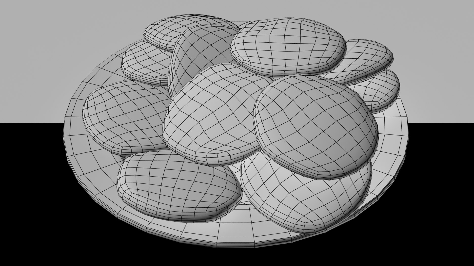 3D Chocolate Chip Cookies Model - TurboSquid 1925794