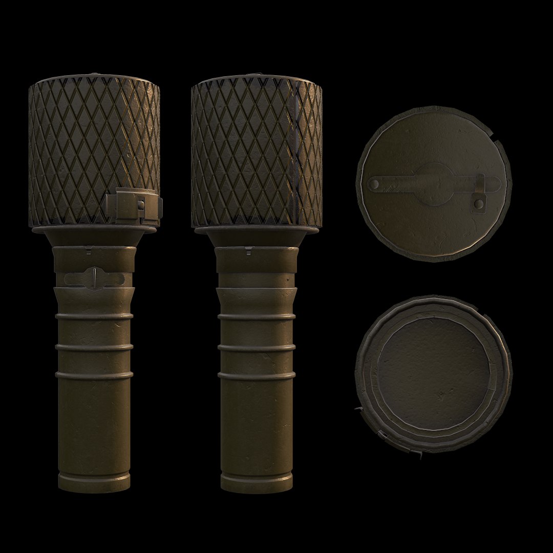 3D model RGD-33 Hand Grenade LowPoly PBR GameReady - TurboSquid 1723349