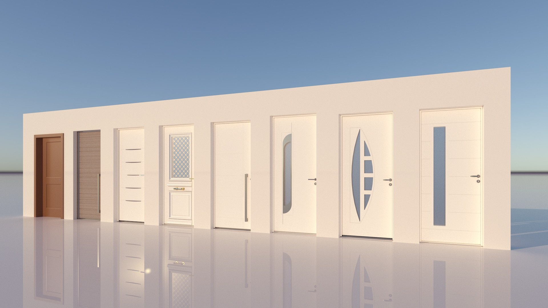 8 Doors 3D - TurboSquid 1633711