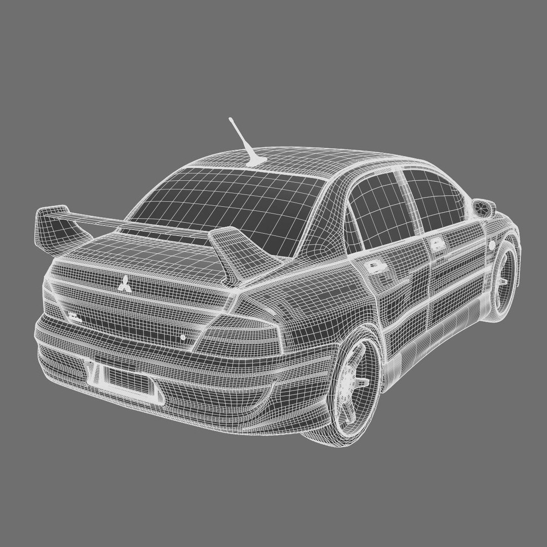 Mitsubishi Lancer 3d Model