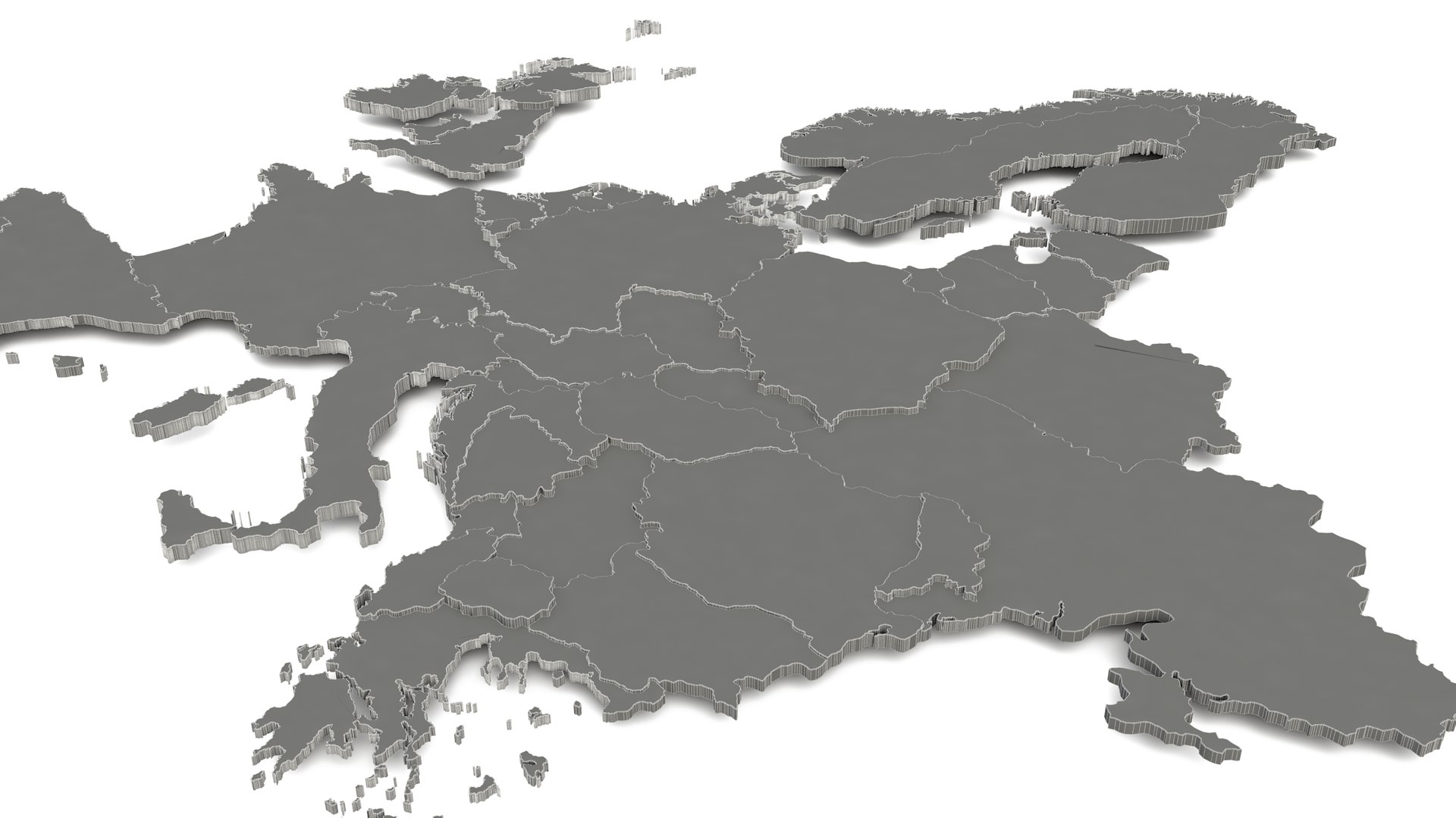 Europe Map Model - TurboSquid 1906780