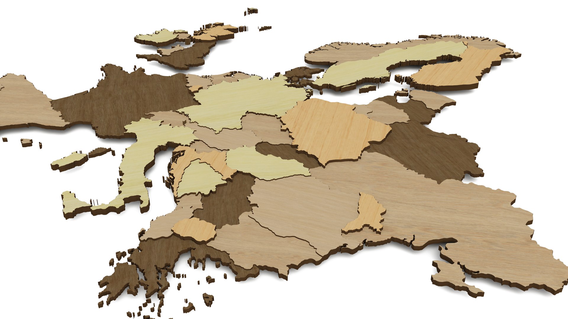 Europe Map Model - TurboSquid 1906780