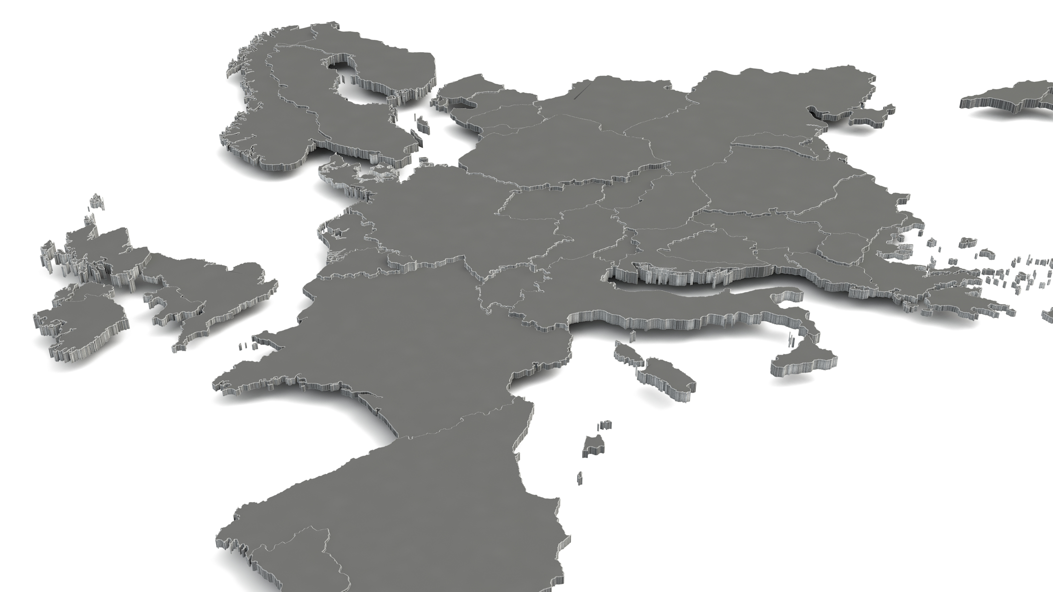 modelo 3d Mapa de Europa - TurboSquid 1906780