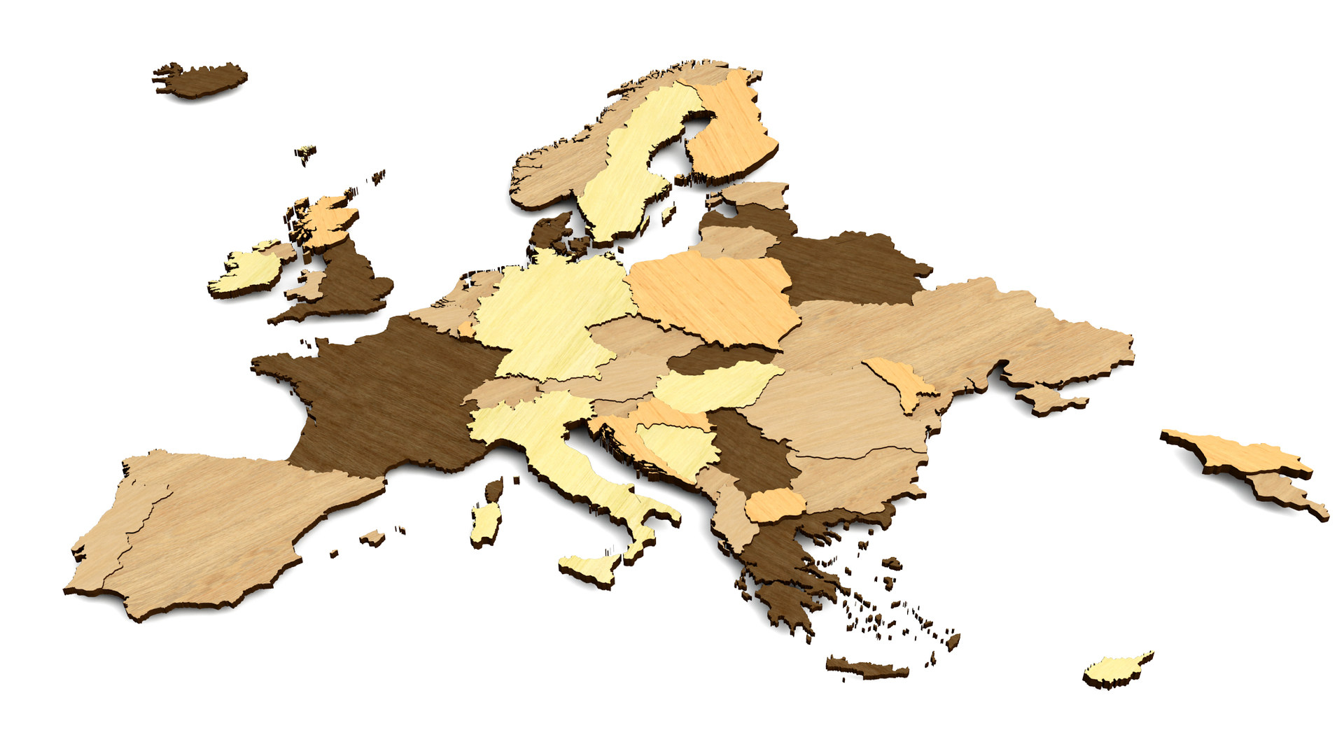 Europe Map Model - TurboSquid 1906780