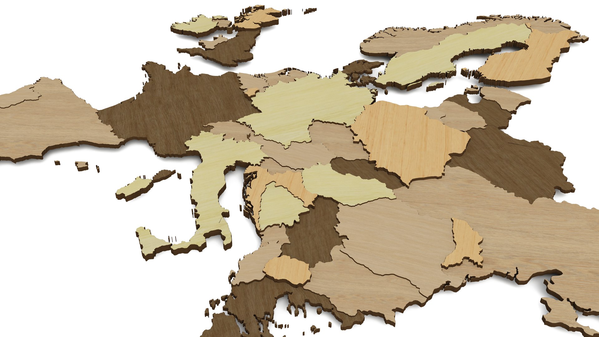 Europe Map Model - TurboSquid 1906780