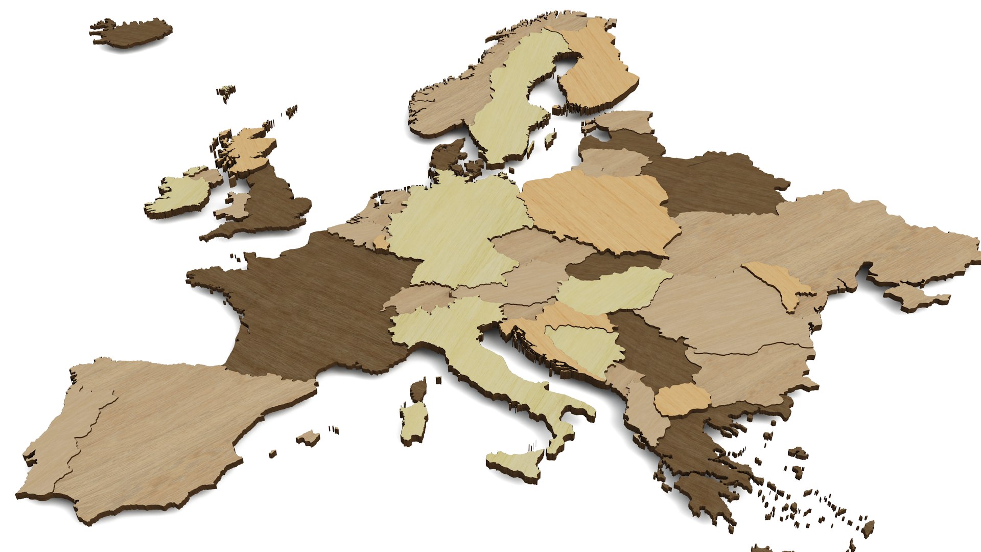 Europe Map Model - TurboSquid 1906780