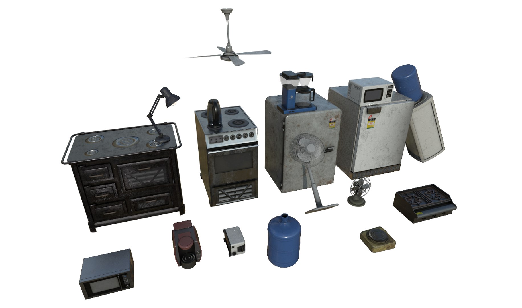 3D Appliances Props Pack Model - TurboSquid 2109066