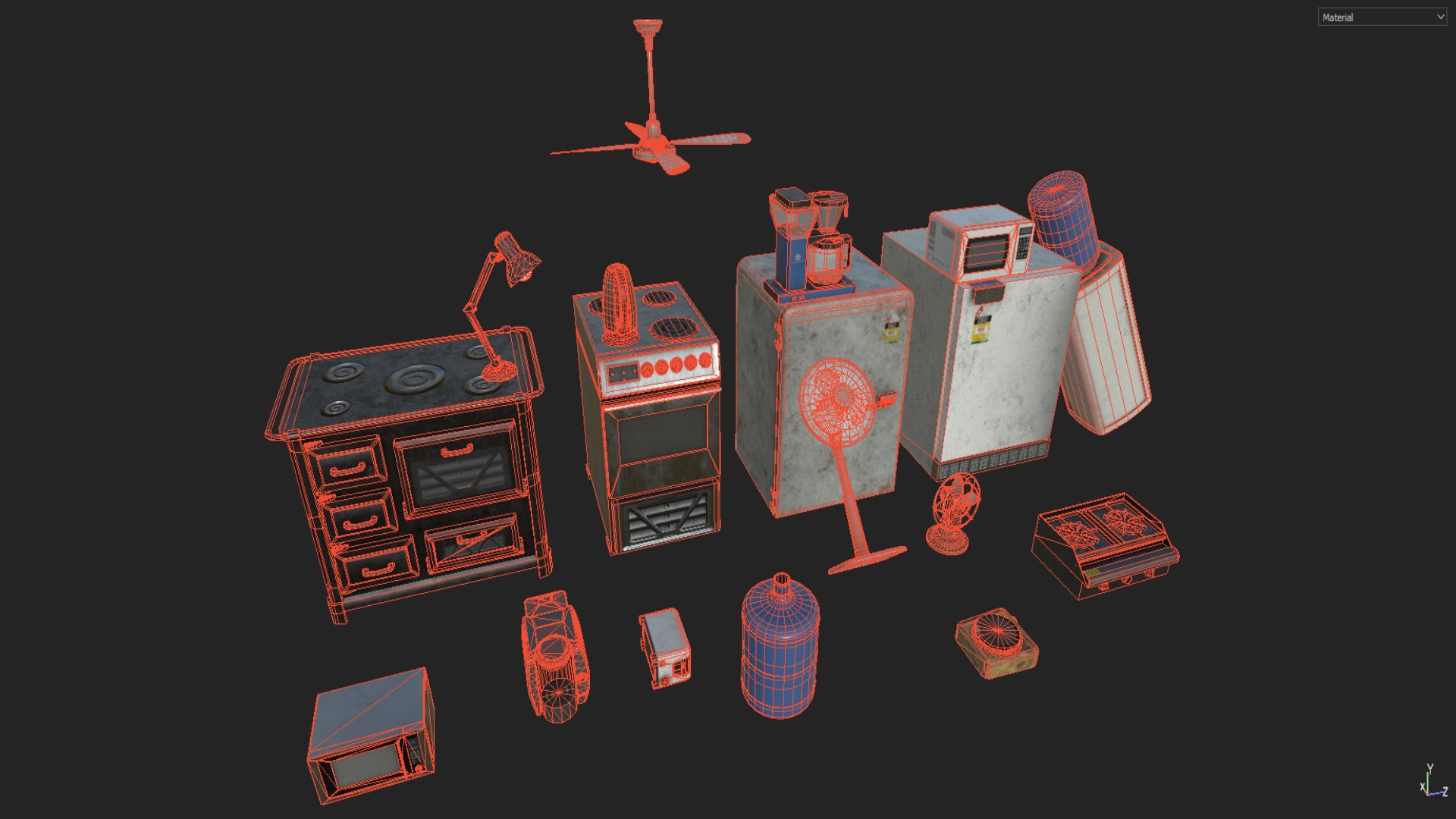 3D Appliances Props Pack Model - TurboSquid 2109066