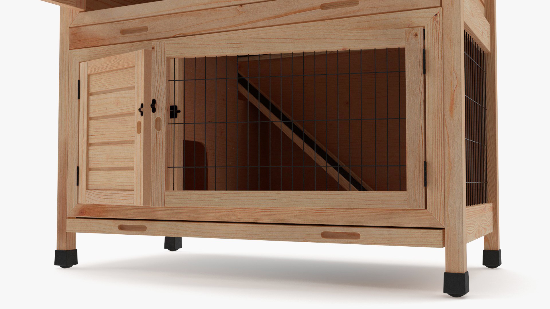 3D Wooden Rabbit Hutch - TurboSquid 2141432