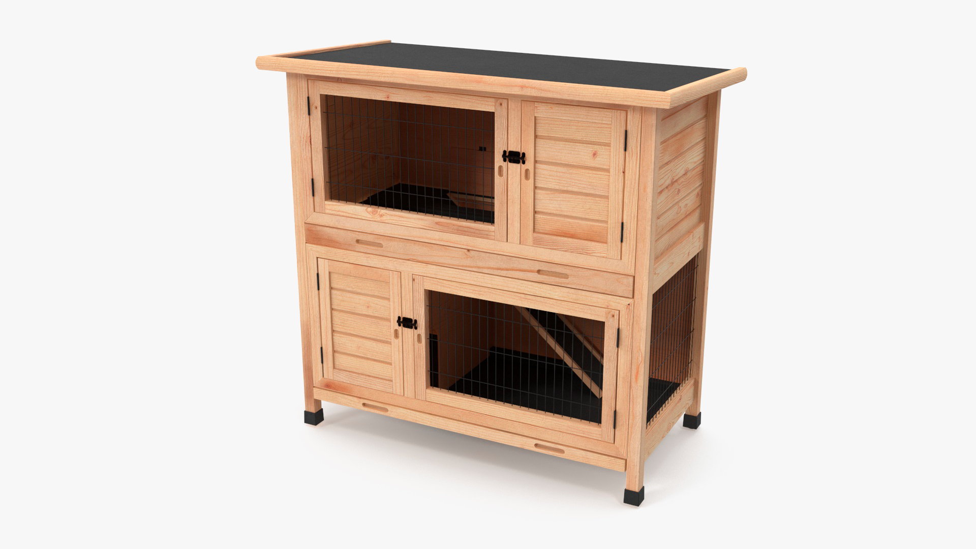 3D Wooden Rabbit Hutch - TurboSquid 2141432