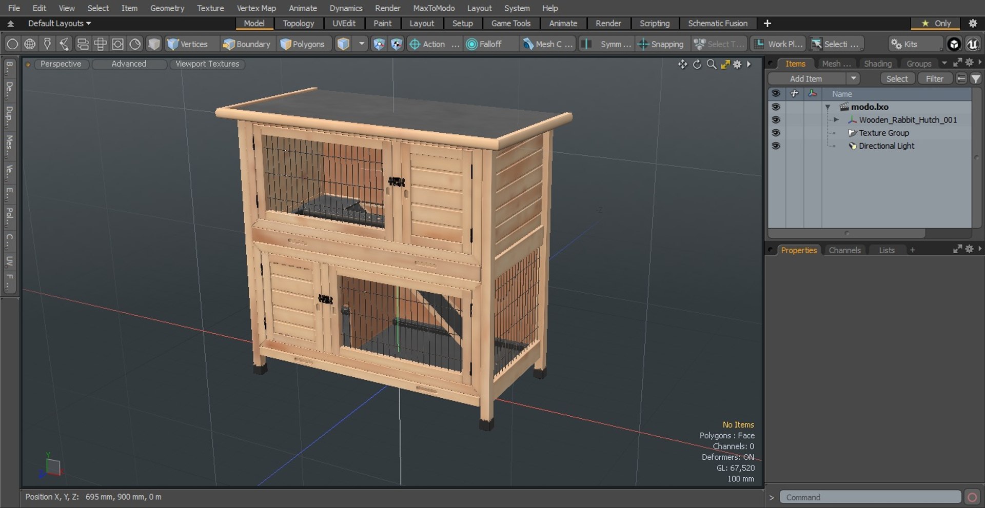 3D Wooden Rabbit Hutch - TurboSquid 2141432