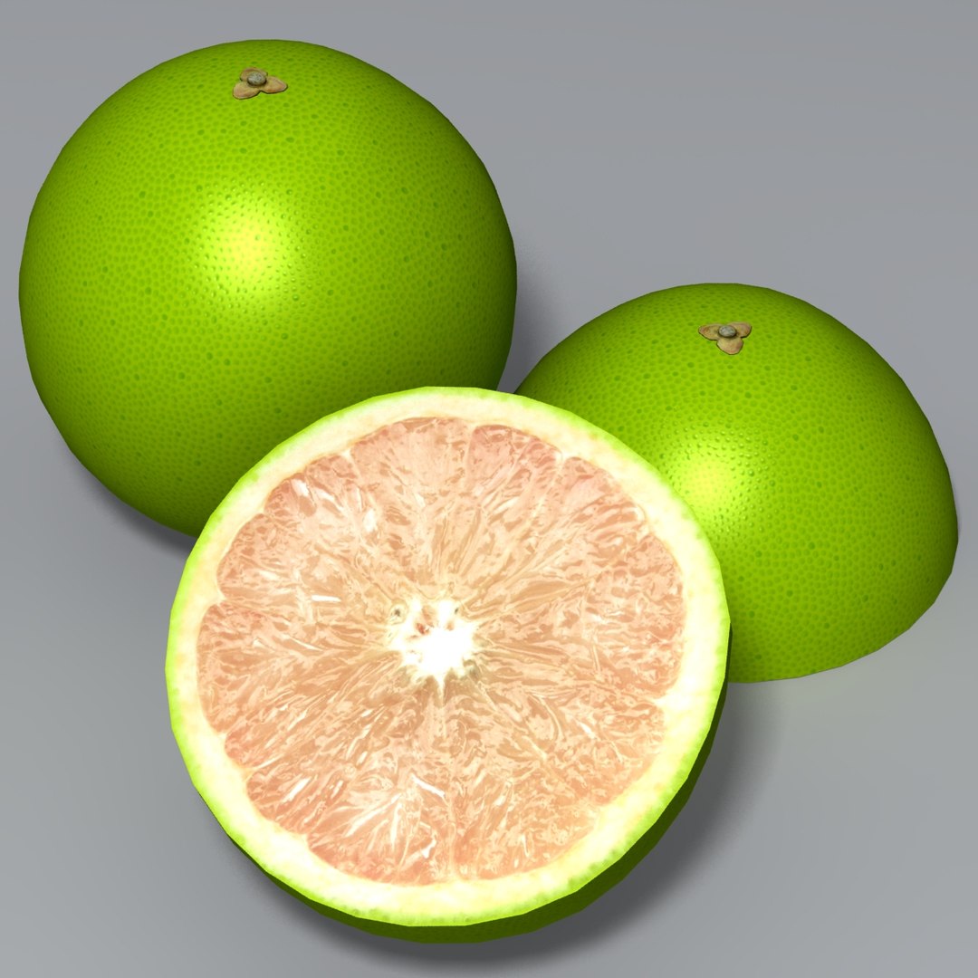 grapefruit fruit 3d model