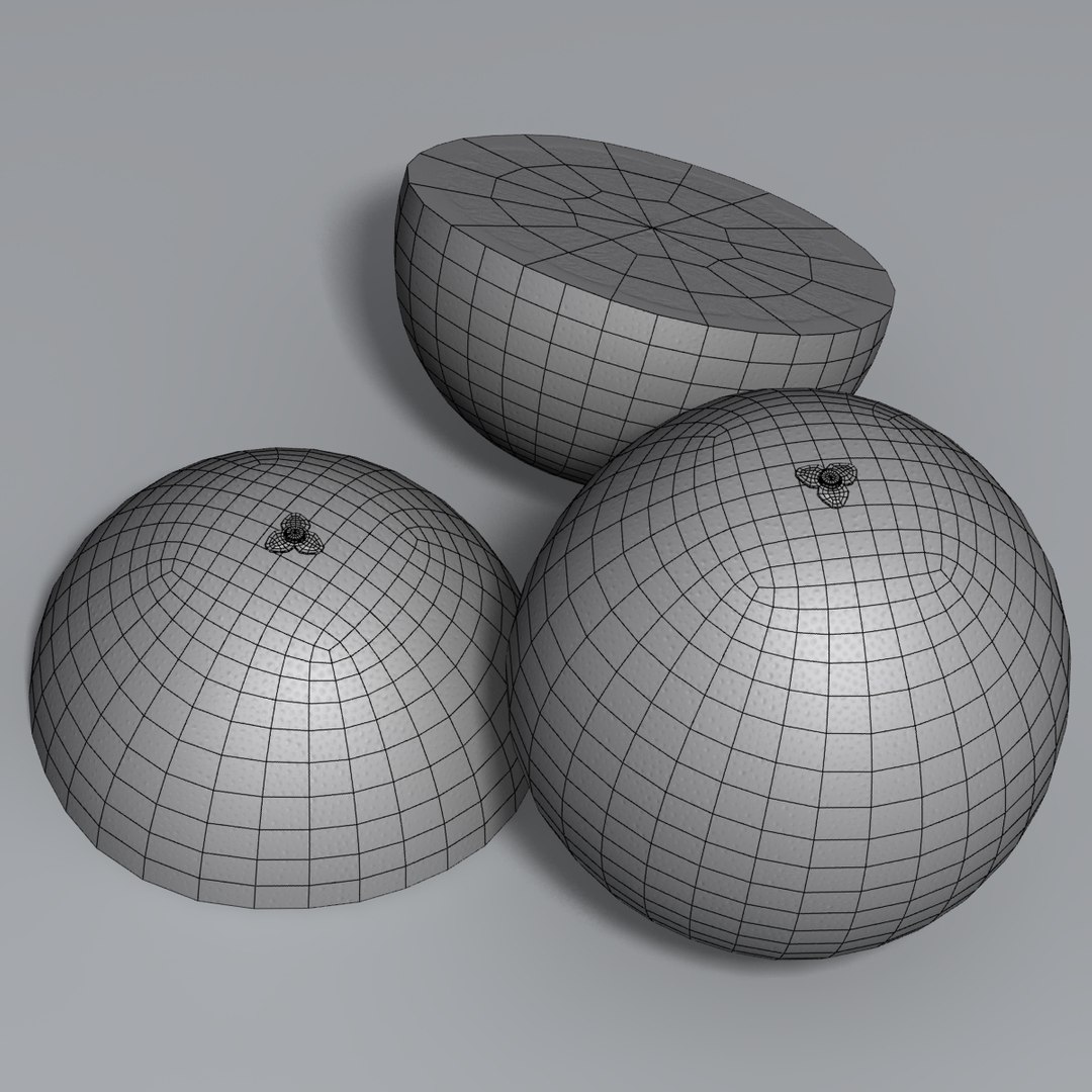 grapefruit fruit 3d model
