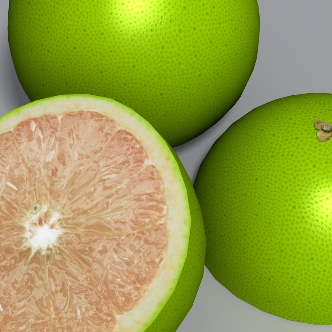 grapefruit fruit 3d model