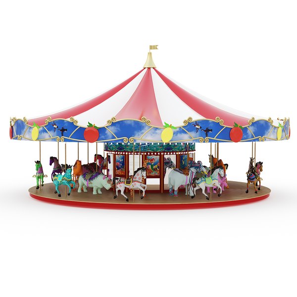 3D carousel attraction - TurboSquid 1601391
