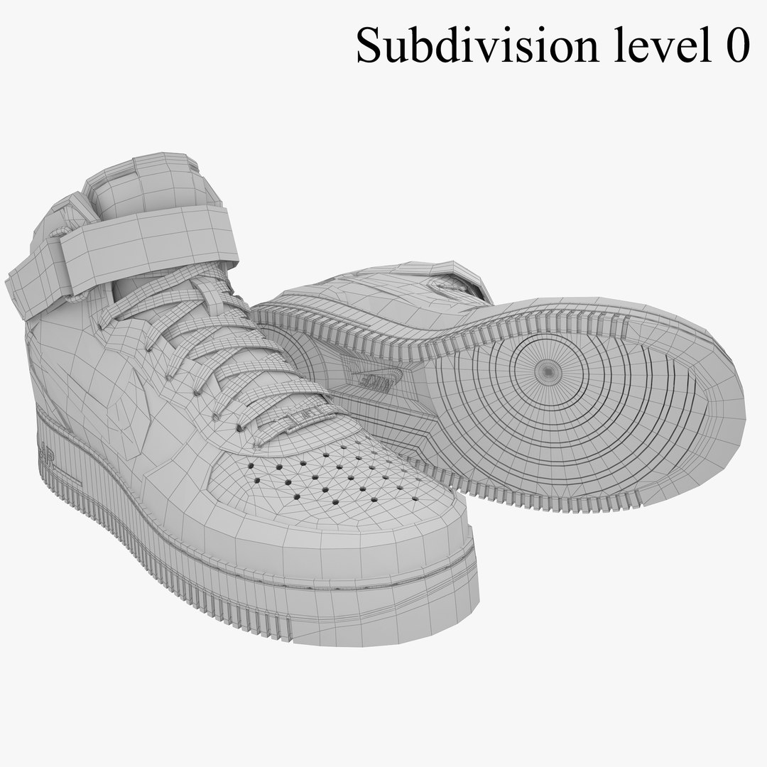 3D Model Nike Air Force 1 - TurboSquid 1250512