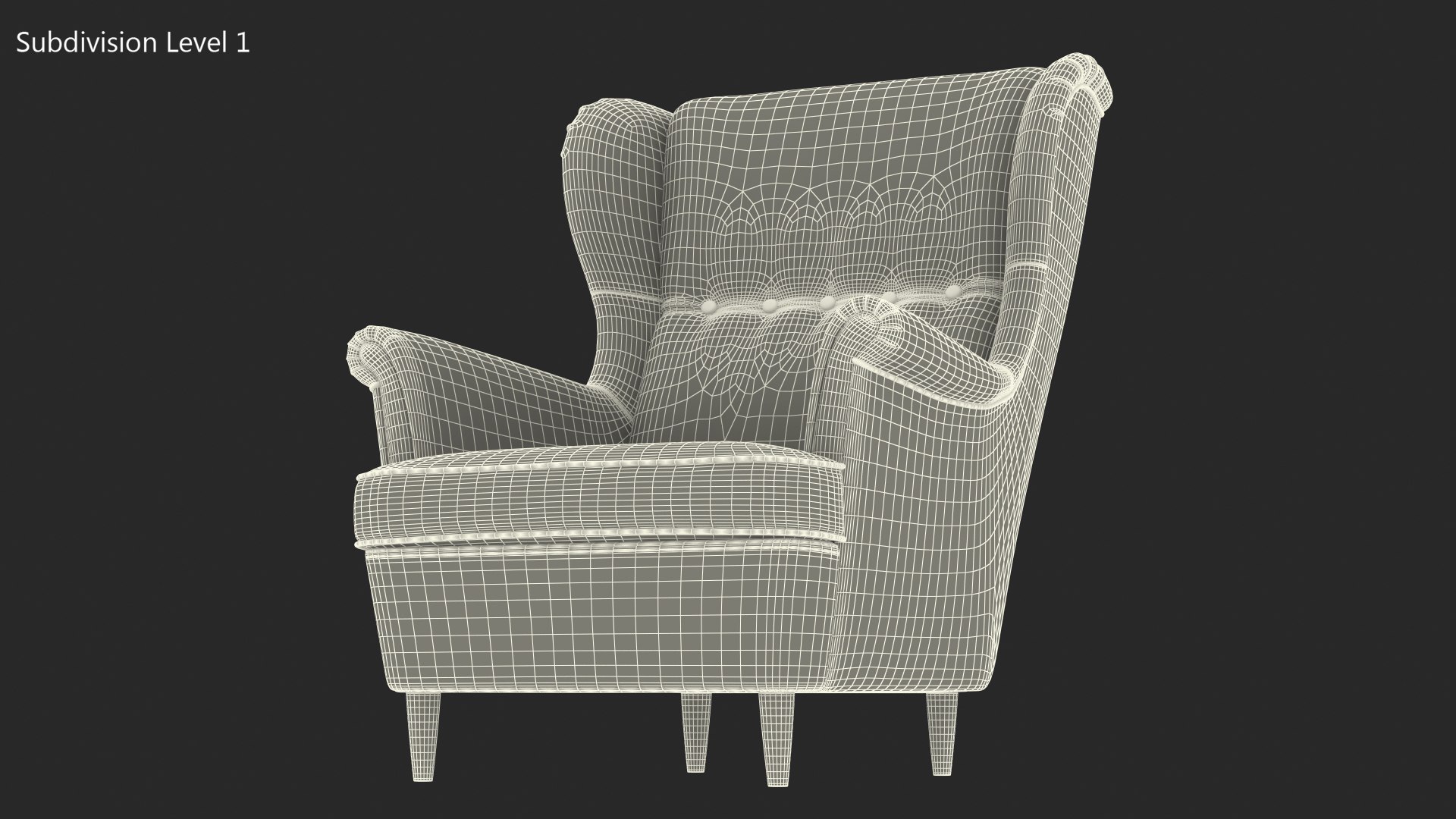 Leather Strandmon Wing Chair 3D Model - TurboSquid 1581432