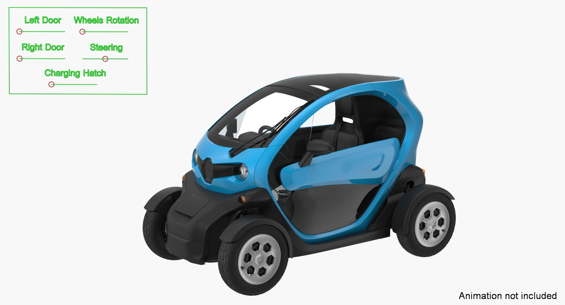 3D mini electric car generic model - TurboSquid 1337504