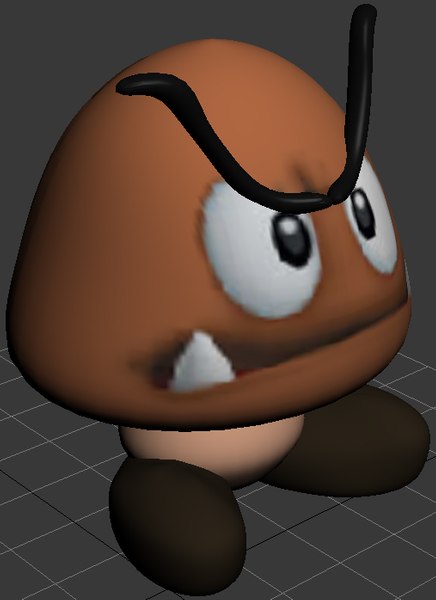 free goomba 3d model