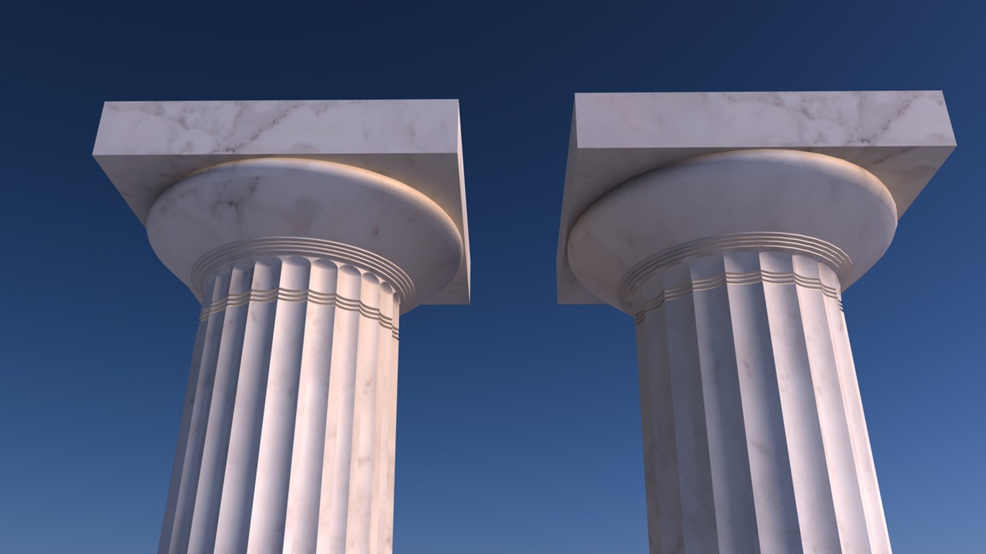 greek corinthian columns 3d 3ds