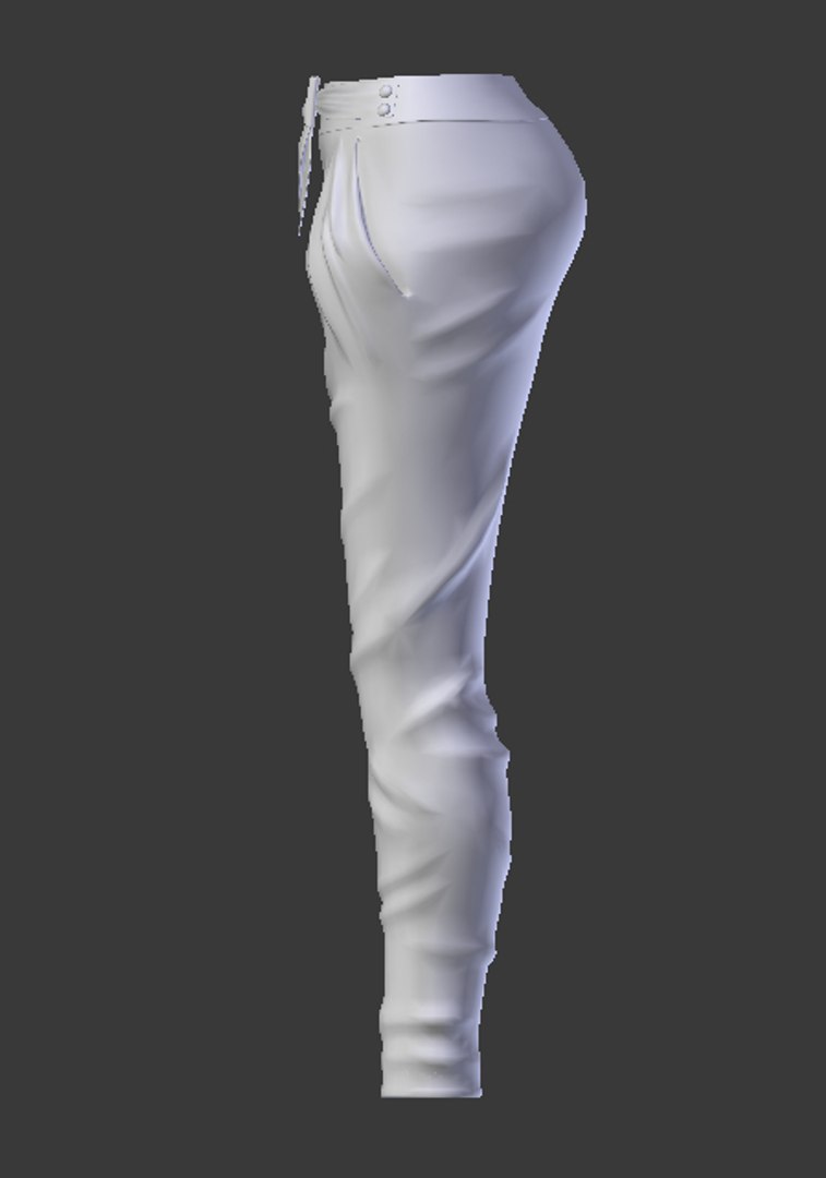 3D Bow Pants Black - TurboSquid 1203432