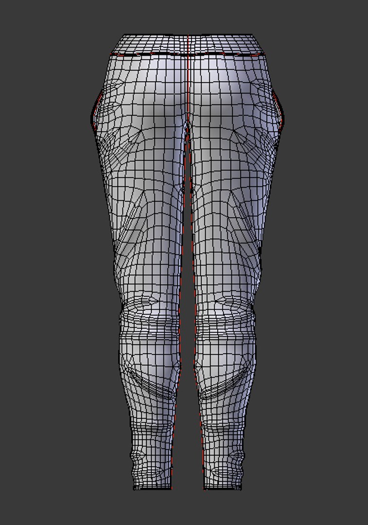 3D Bow Pants Black - TurboSquid 1203432