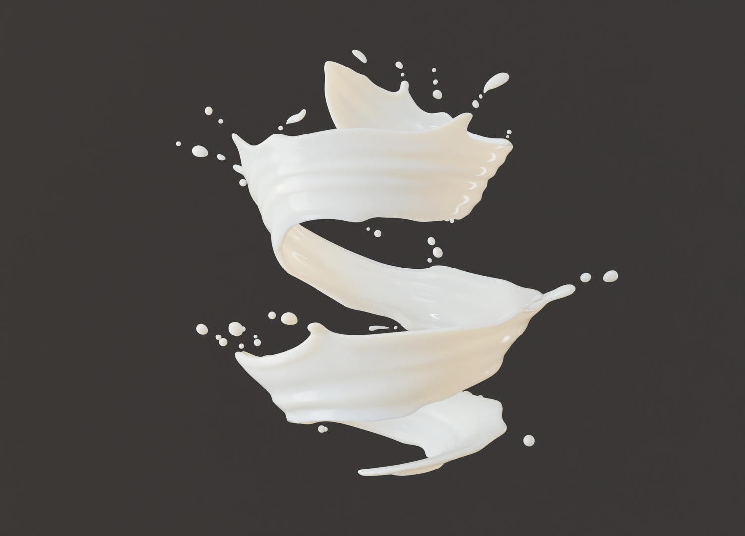 Milk Spiral Splash 3D Model - TurboSquid 2417606