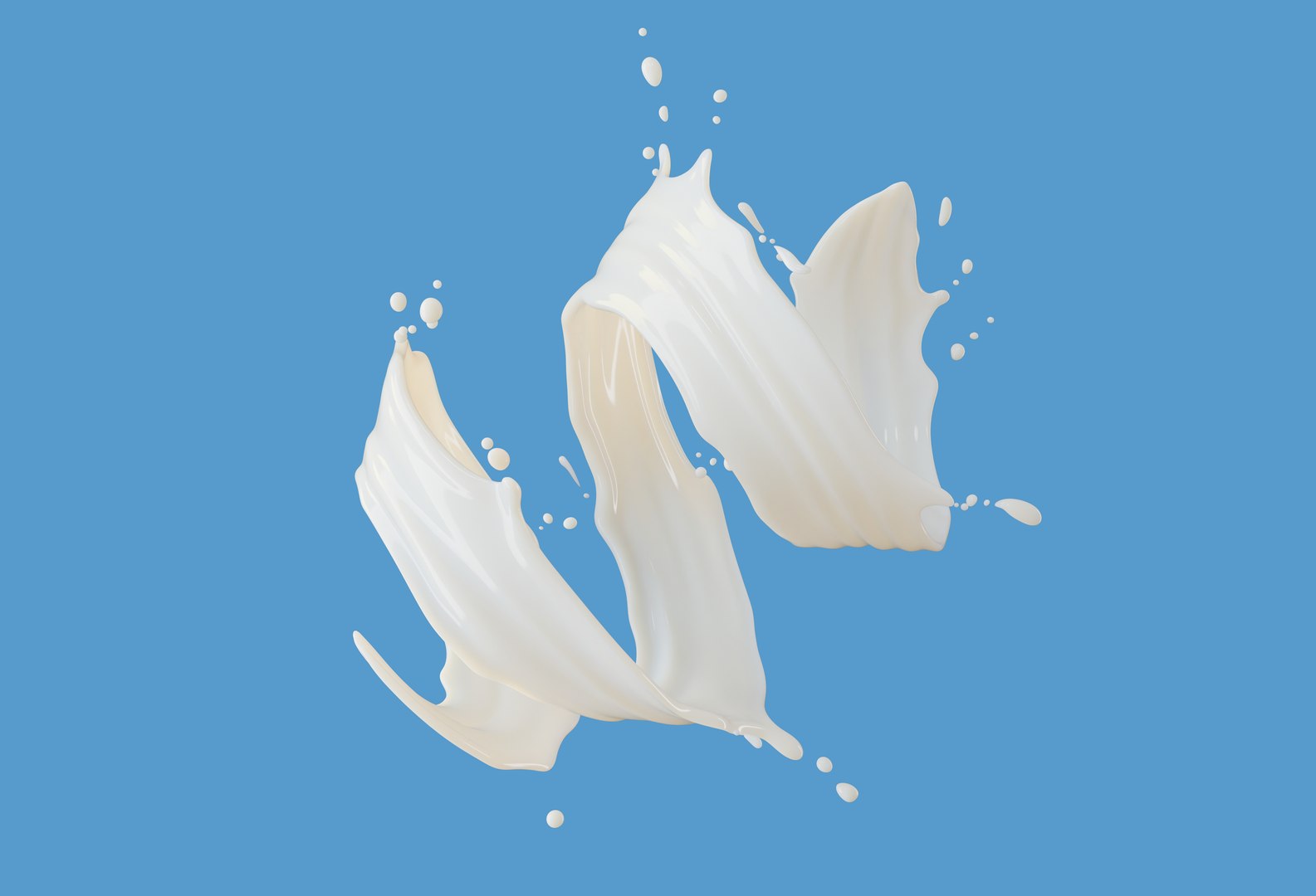 Milk Spiral Splash 3D Model - TurboSquid 2417606