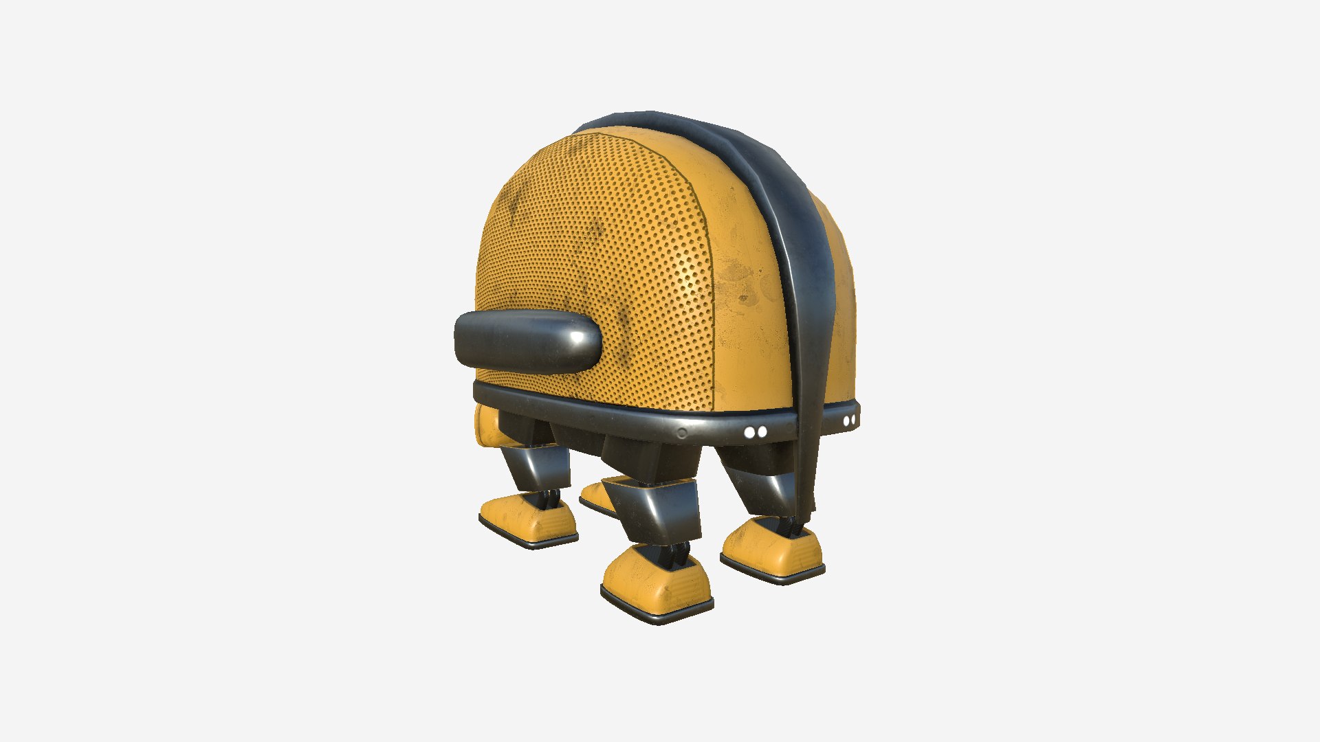 3D Turtleback Robot J04 Yellow - SciFi Character Design - TurboSquid ...