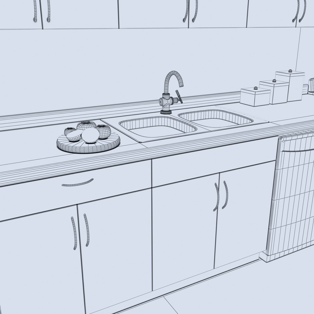 def modern classic living room 3d model