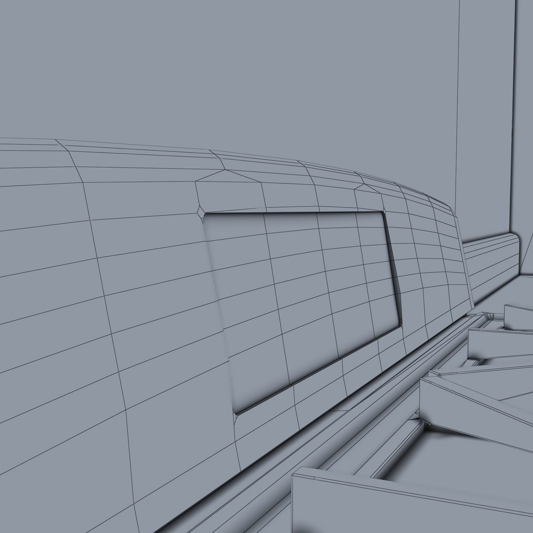 def modern classic living room 3d model