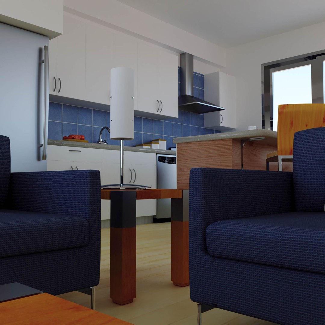 Def Modern Classic Living Room 3d Model