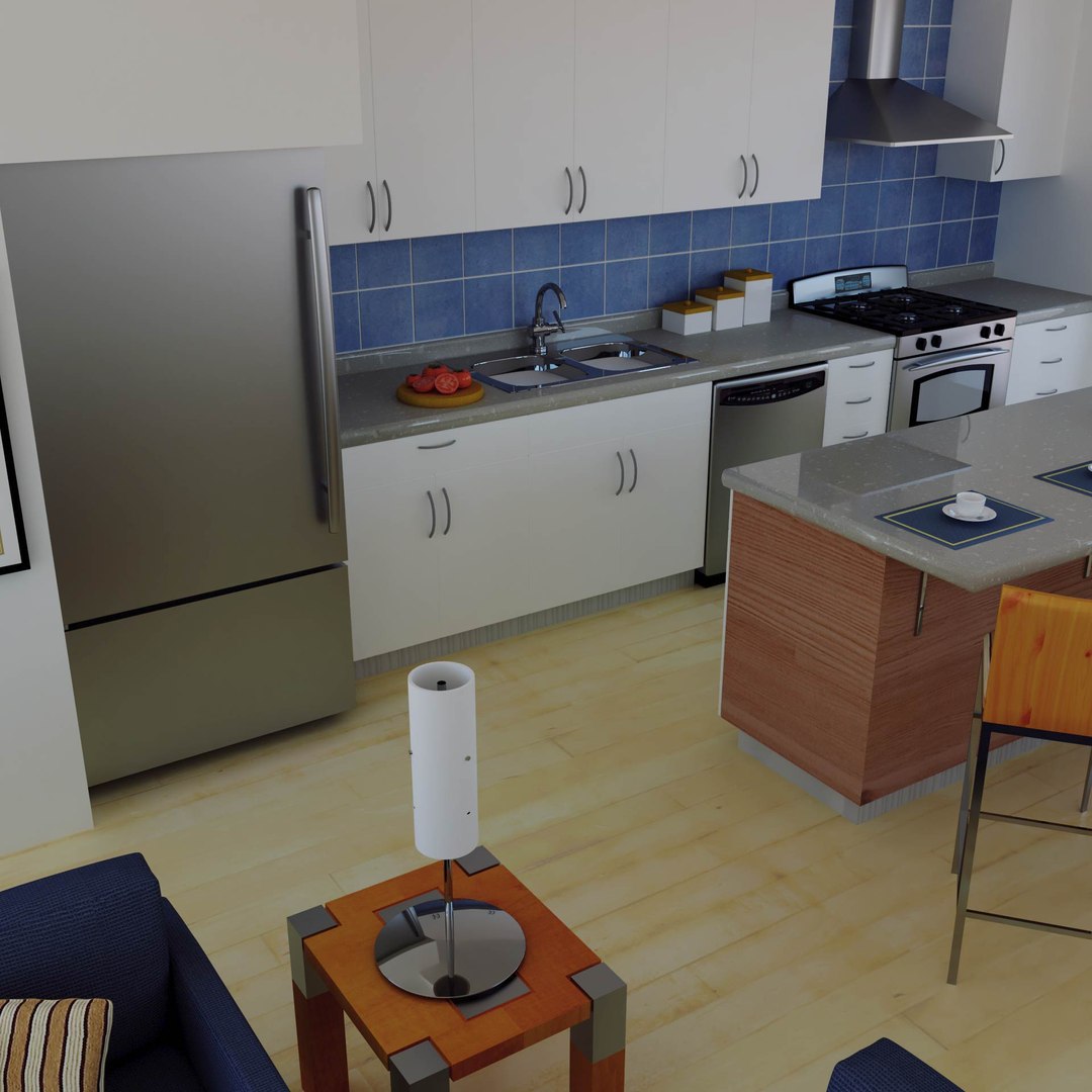 Def Modern Classic Living Room 3d Model