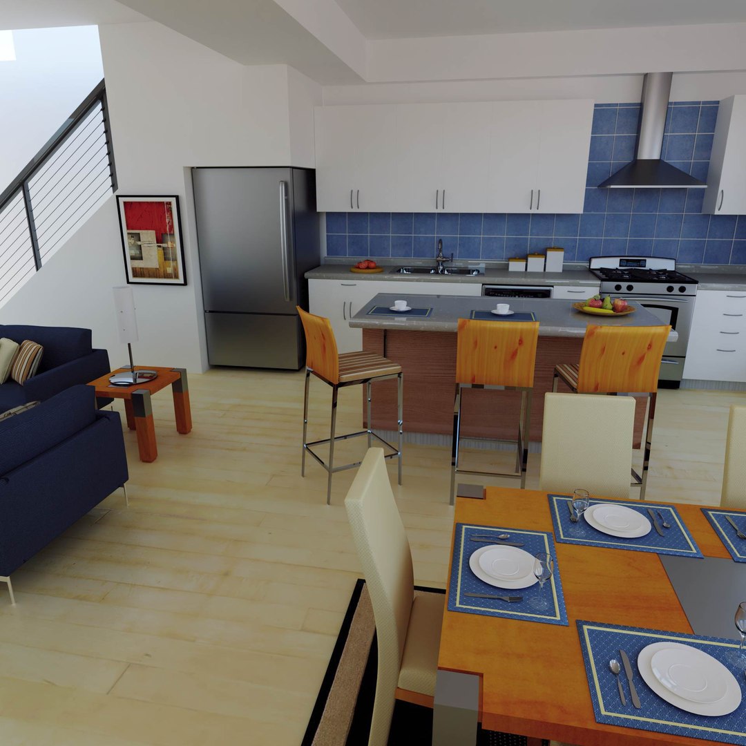 Def Modern Classic Living Room 3d Model