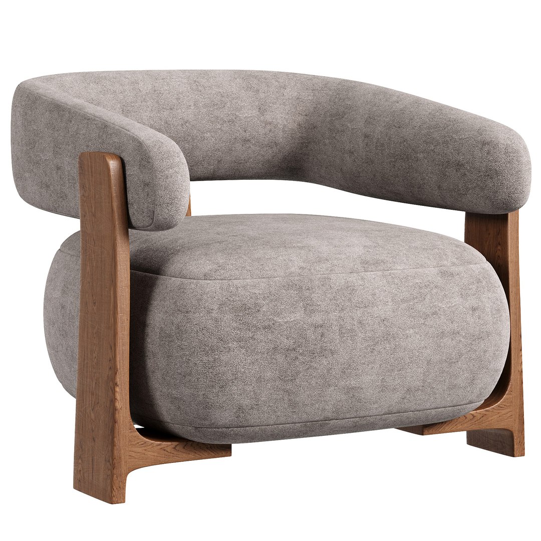 Kave Home Granite Armchair 3D - TurboSquid 2289062