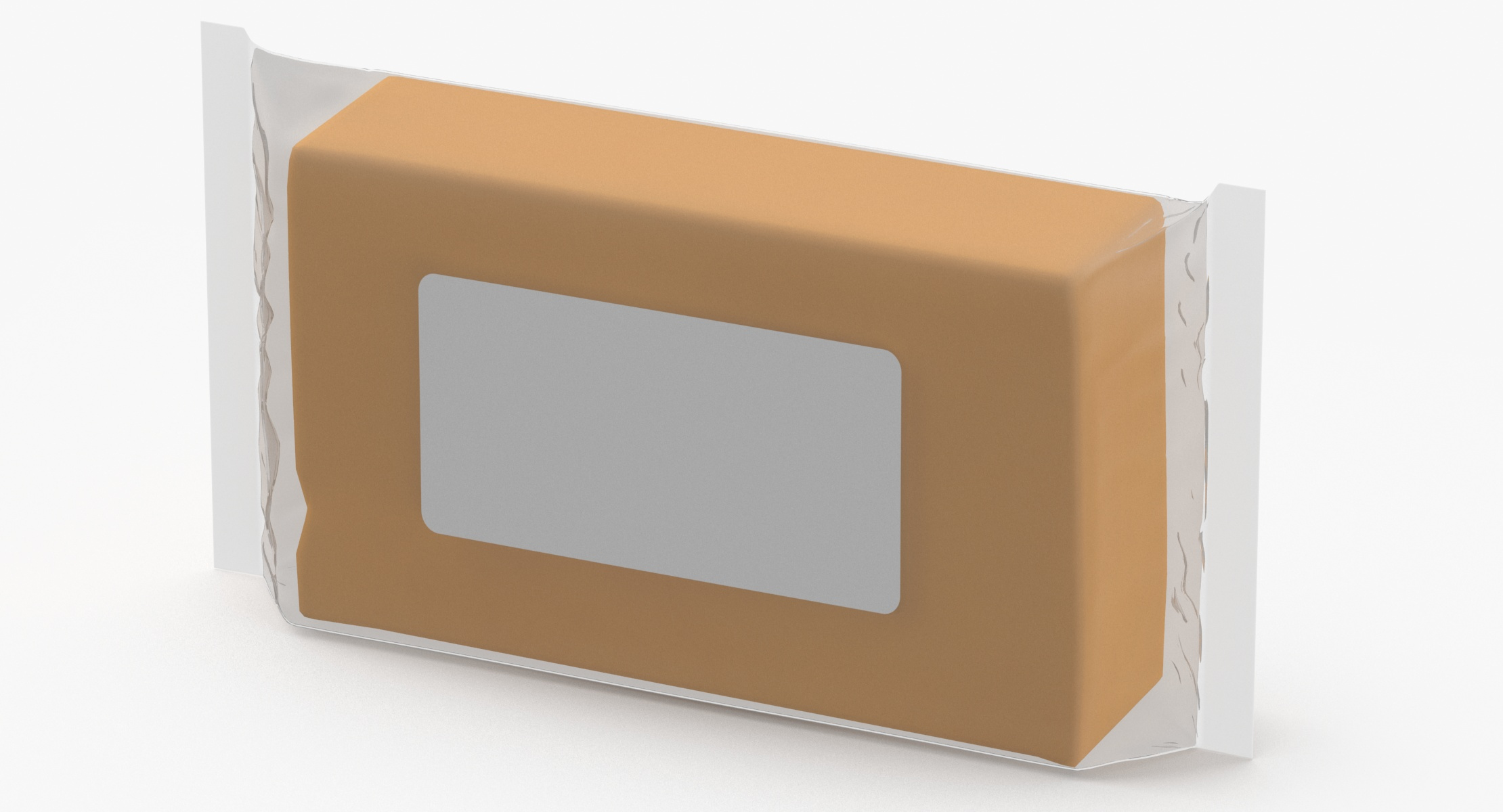 3D model Block Cheese 1lbs Blank and Generic Label - TurboSquid 2013541