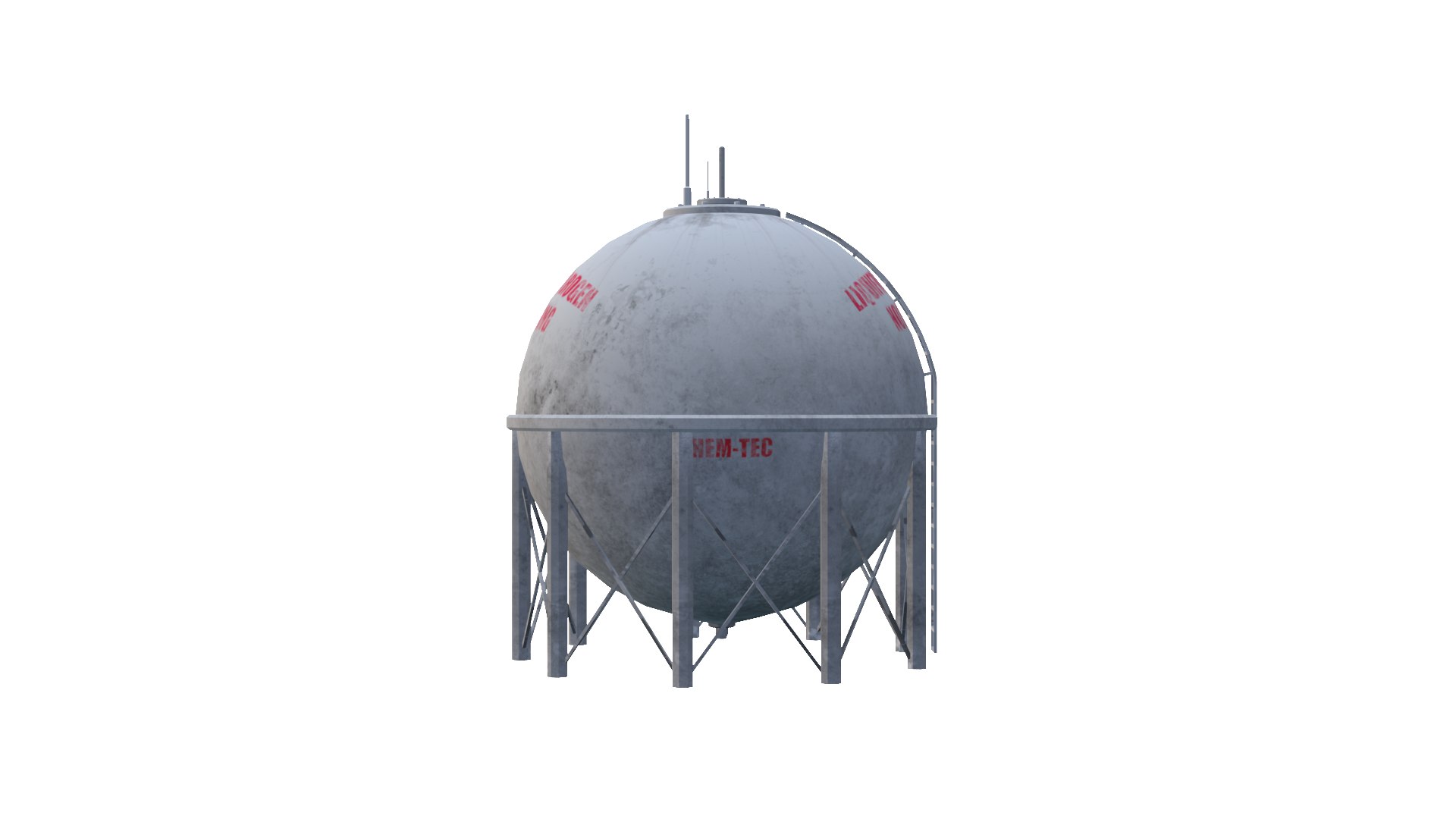 Industrial Sphere Tank 3D Model - TurboSquid 2376157