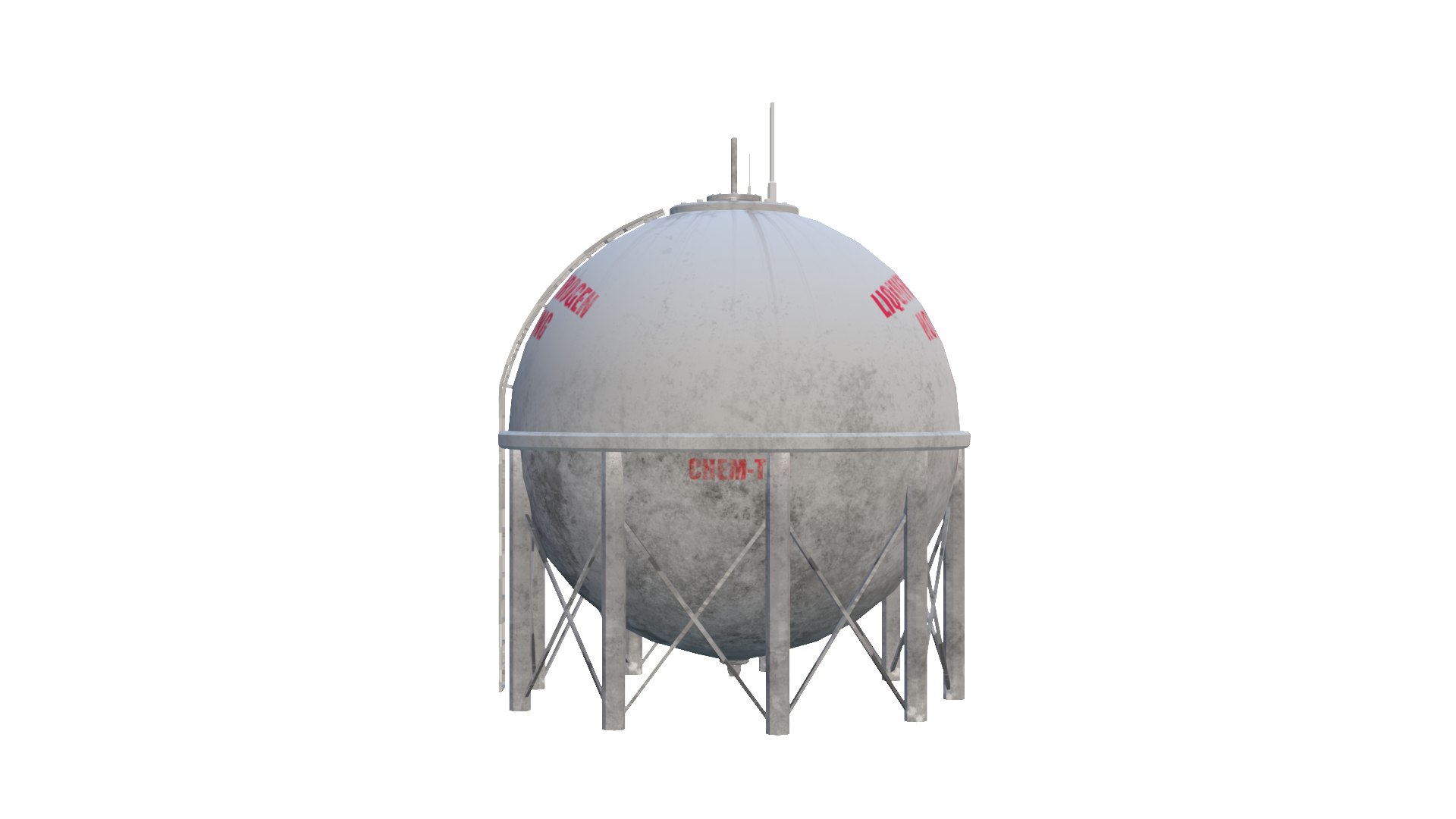 Industrial Sphere Tank 3D Model - TurboSquid 2376157