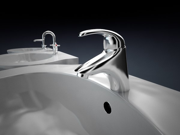 3d sink taps model