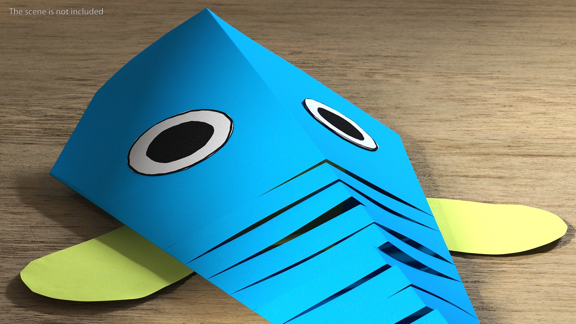 3D Craft Paper Toy Fish - TurboSquid 1933624