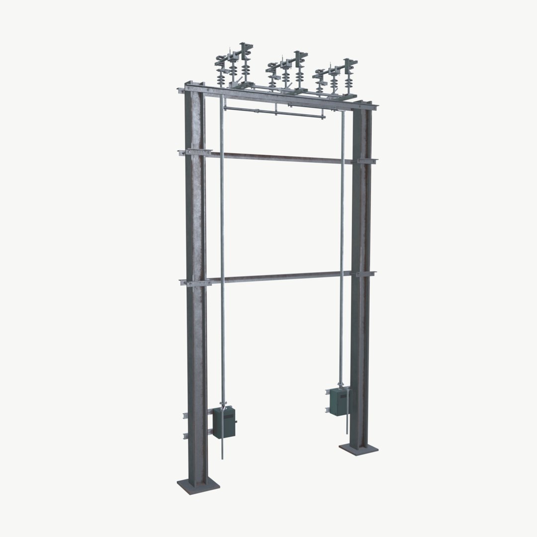 Electric Pole Model - TurboSquid 2319028