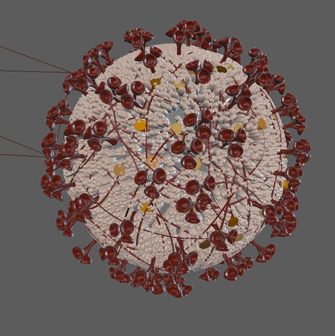 Realistic Virus Corona 3D Model - TurboSquid 1529840