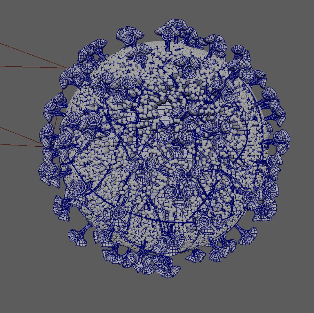 Realistic virus corona 3D model - TurboSquid 1529840