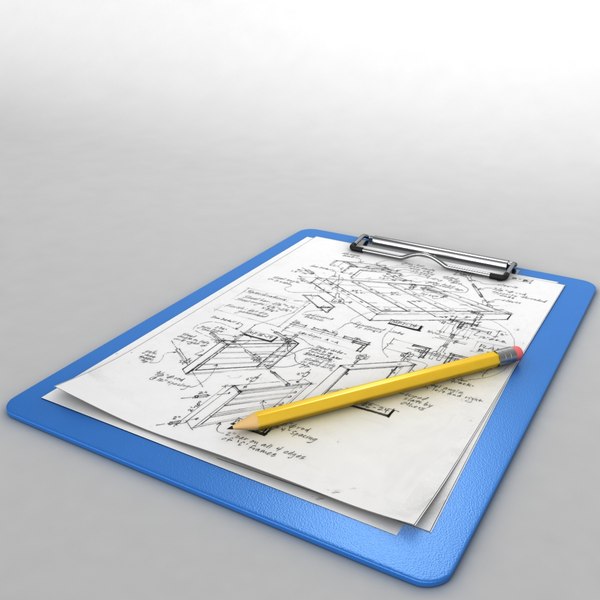 3d clipboard pen