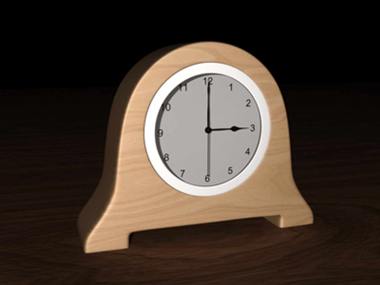 Simple Clock Modern Bedroom 3d Model