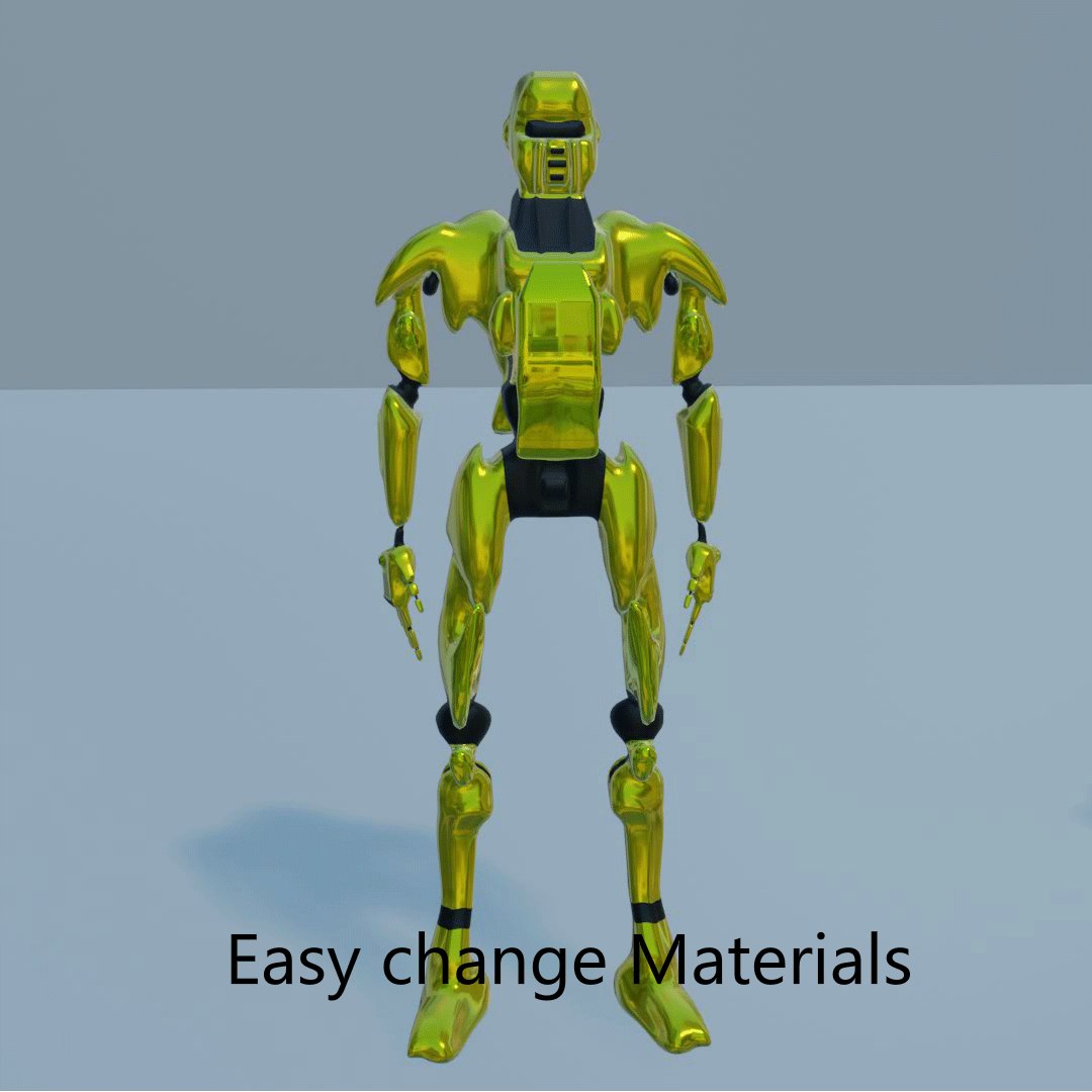 Robot Rigged Character Unity Model - TurboSquid 1469510