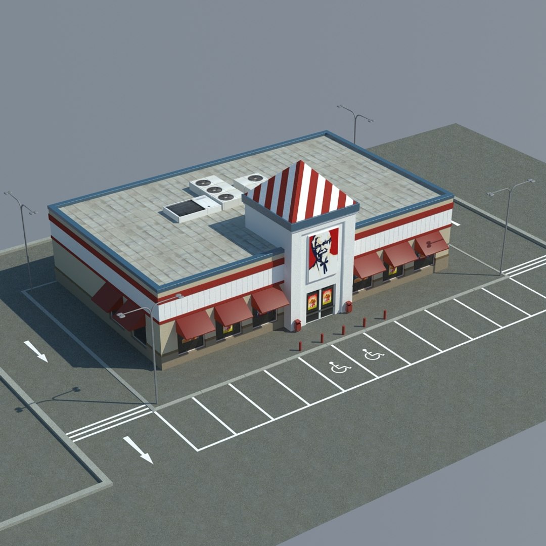 Kfc Parking 3d Model